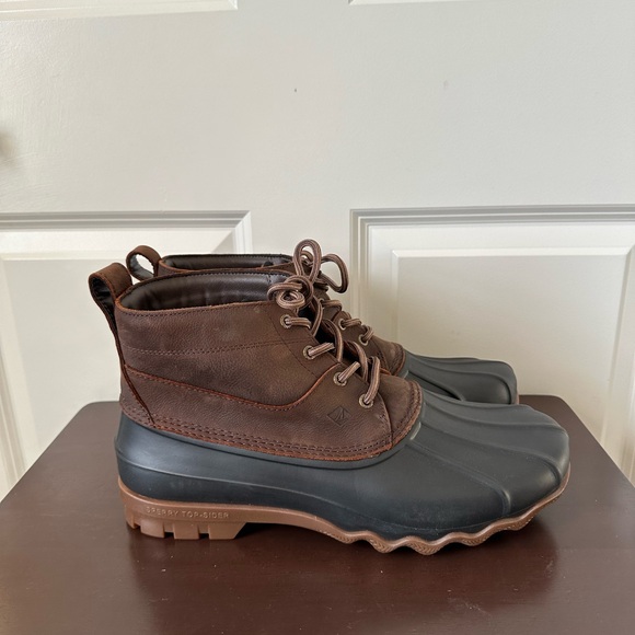 Sperry | Shoes | Mens Sperry Brewster Brown Waterproof Low Duck Boot ...
